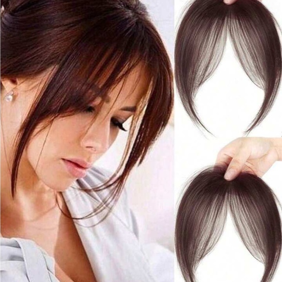 Hair | Nwt Dark Brown Bang Extension 8inch | Poshmark
